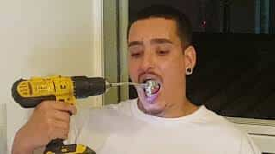 Using a Drill to Eat Noodles - Buzz Videos