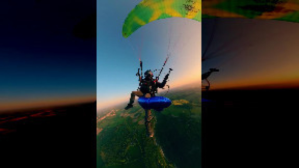 Paramotor Catches Sky Trash - Buzz Videos