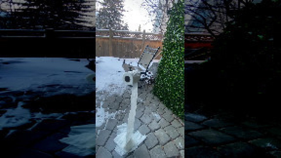 Frozen Toilet Paper Roll Defies Gravity - Buzz Videos